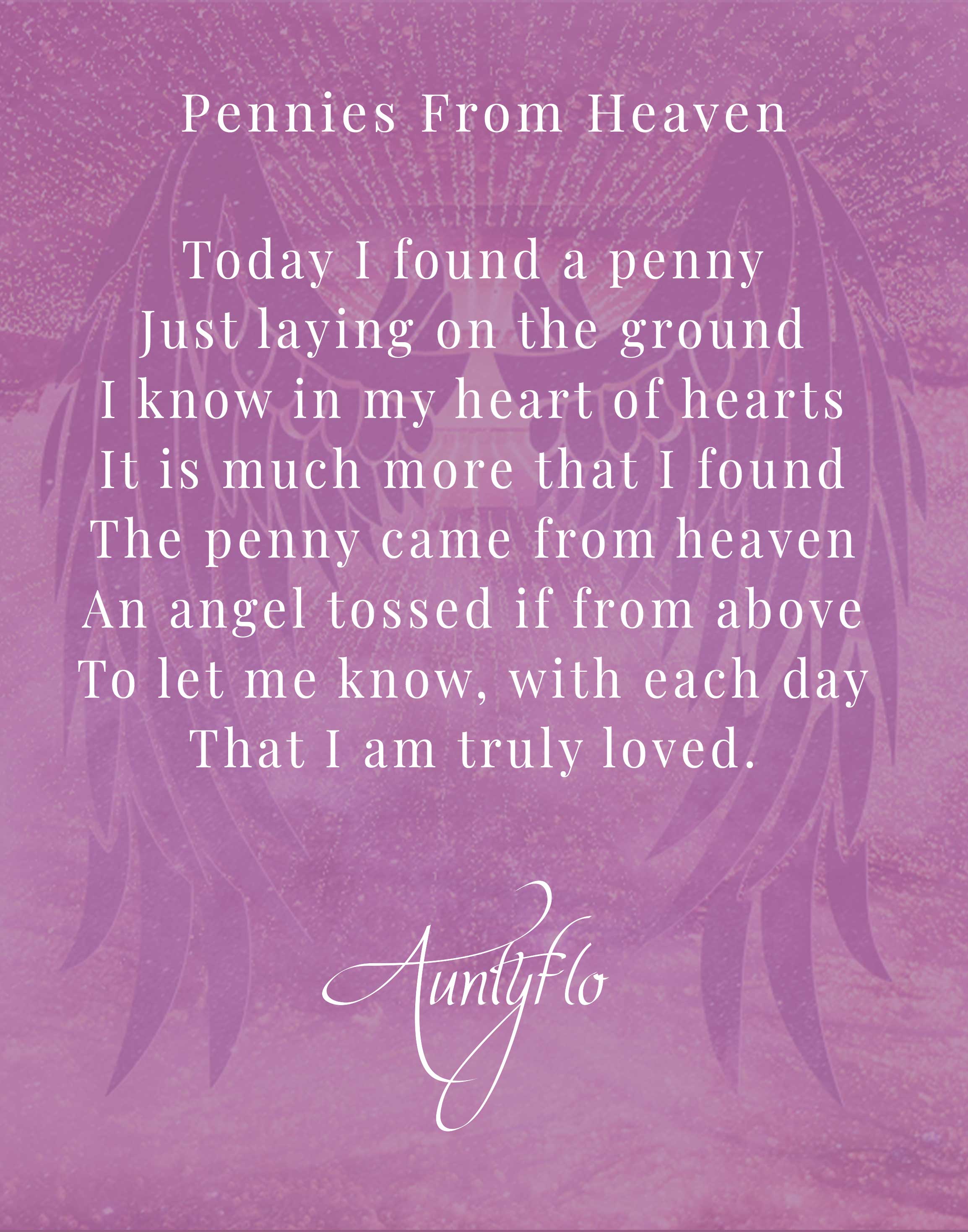 Pennies From Heaven - Finding, Meaning, Spiritual, Symbol - Auntyflo.com Pennies From Heaven - Finding, Meaning, Spiritual, Symbol - Auntyflo.com